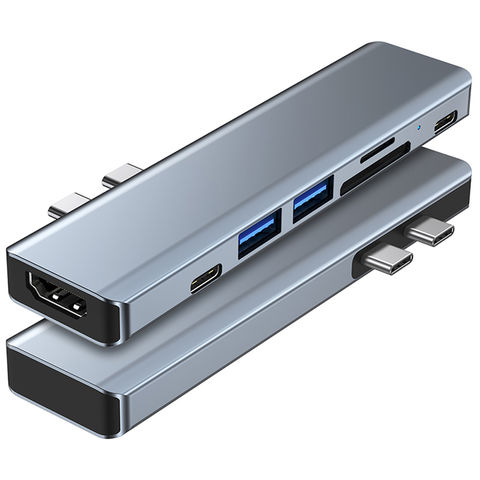Buy Wholesale China 7 In 1 Dual Usb Type C Hub With Thunderbolt 3 Usb 3 ...