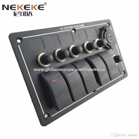 Buy Wholesale China Nekeke 12v Power Outlet On Off Switch 5 Gang Switch ...
