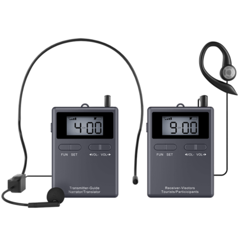China Long Distance Wireless Audio Tour Guide Systems Whisper ...