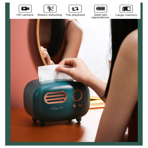 Wireless P2p Indoor Ip Home Security Camera Tissue Box Network Camera ...