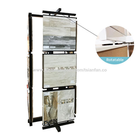 China Quartz Rotatable Tile Display Rack Marble Rotating Large Stone ...