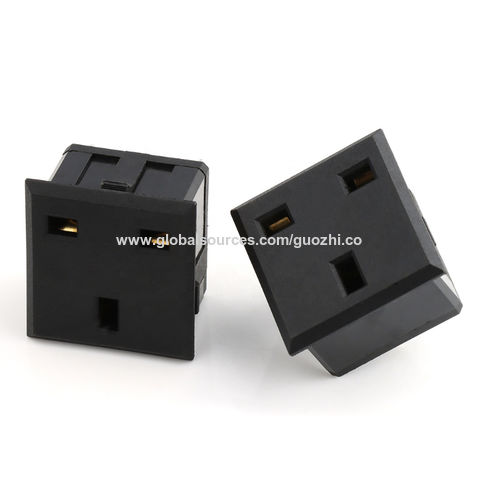AC receptacle SOCKET UK Standard 3 pins 13A 250V Inlet Industrial AC ...