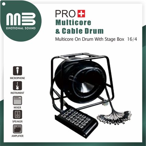 China Premium cable Multicore On Drum With Stage Box 16/4 30m/50m/100ft ...