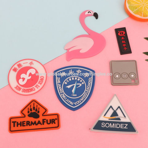 Custom Eco-Friendly Rubber Label Silicone 3D Logo PVC Patch Clothing ...