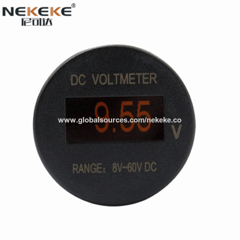 Waterproof Universal 12V Car Van Boat Marine OLED Voltmeter Socket ...