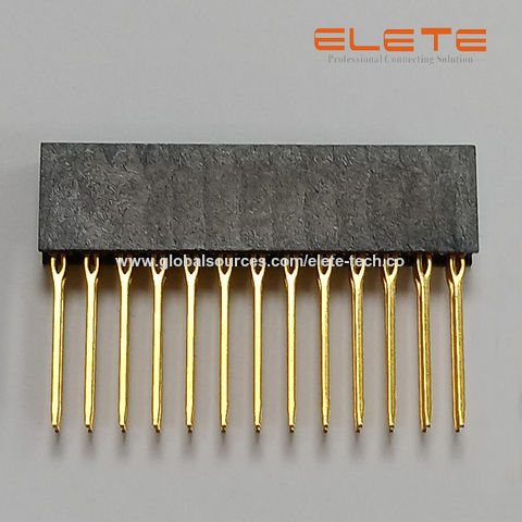 China 2.54mm Pitch Pressfit female header on Global Sources,Pressfit ...