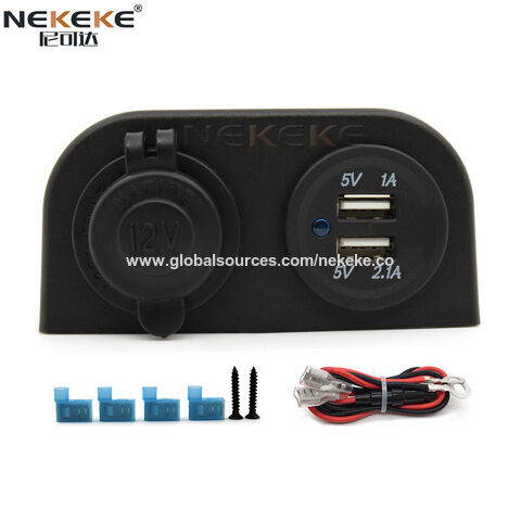 Buy Wholesale China Nekeke Autos Truck Dual 3.1a Blue Usb Charger 12v ...