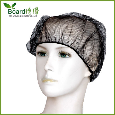 China Best Selling Disposable Nylon hair net Cap Round Disposable Net ...