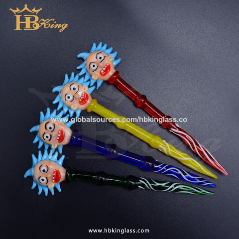 China Rick morty glass smoking accessaries dab tool on Global Sources ...