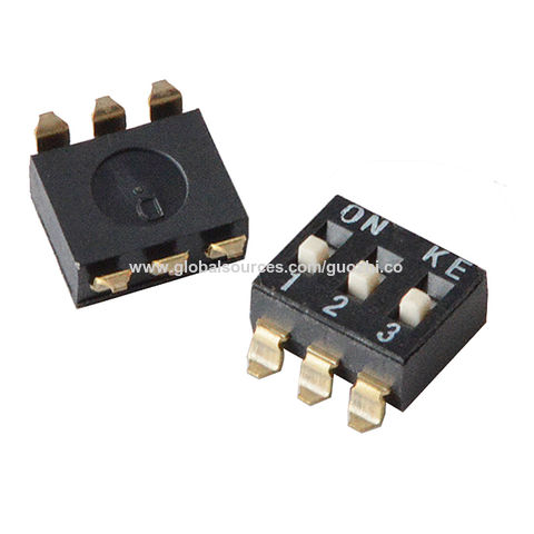 China 2.54MM 3 Position SMD Dip Switch 3pins electric smd dip switch on ...