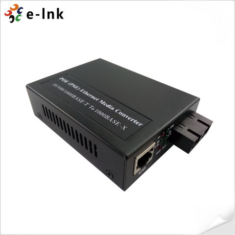 China 10/100/1000Mbps Gigabit Power over Ethernet PoE SC Fiber Media ...