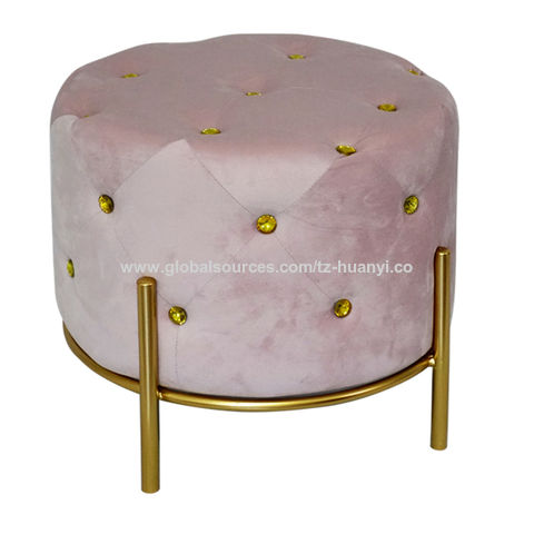 Buy Wholesale China Living Room Furniture, Round Green Makeup Ottoman ...