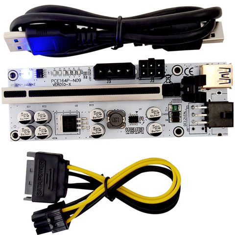 China Factory Direct Sell VER 009S Pcie Riser Card PCIe 1X to 16X Pci-e ...