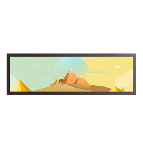 China 24 inch Ultra wide stretched lcd display bar digital signage ...