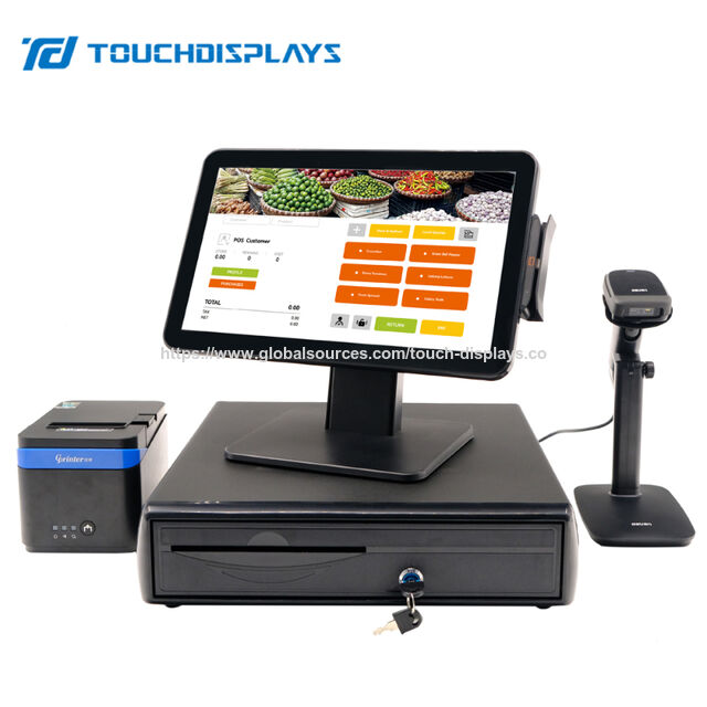 15.6 Inch Wireless Android Pos Terminal All In One Touch Screen With ...
