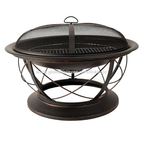 China Simple Convenient Black color Ironwork Stove Frame for park or ...