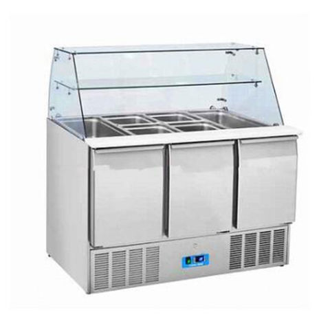 China Kitchen serving hot food display counter soup bain marie on ...