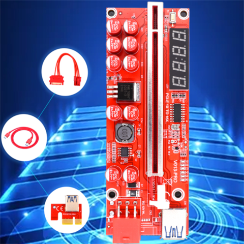 China 60CM VER 009S 010S PCI-E 1X to 16X LER Riser 009 Card Extender ...