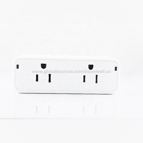 Buy Wholesale China Wifi Smart Home Plug Socket Us Dual White 16a Ce ...