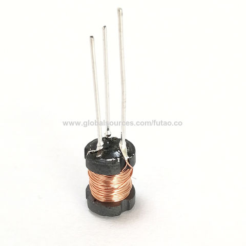 China 3 Pin Radial Leaded Inductor Ferrite Drum Core Inductor For ...