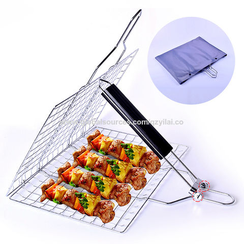 Buy Wholesale China Barbecue Tools Reusable Non-stick Wire Fish Grill ...