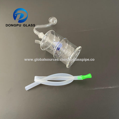 Buy Wholesale China Bubbler Glass Oil Burner Dia=28mm H=70mm Three ...