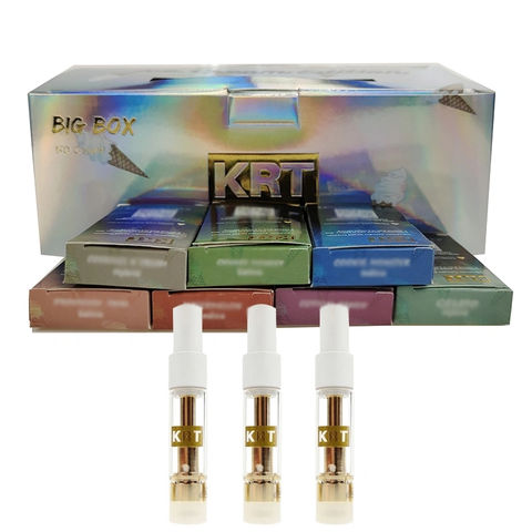 KRT Cbd Vape Ceramic Cartridge 2-in-1 0.5ml Carts With 510 Thread ...