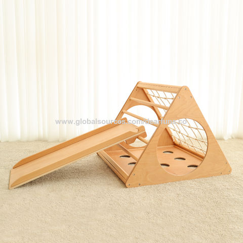 Buy Wholesale China Triangle Climbing Frame Wooden Indoor Playground ...