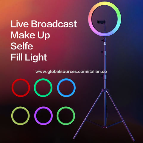 China 18 inch RGB ring light with 160cm reverse tripod on Global ...