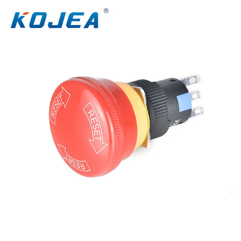 China Manufacturer 16mm emergency stop switch waterproof selflocking ...