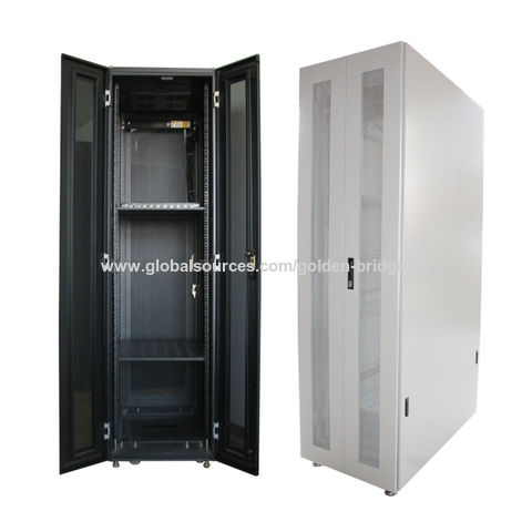 42U Network Communication Equipment Network Server Cabinets with Glass ...