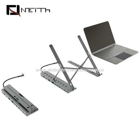 Multifunctional 12 in 1 USB3.0 Laptop Stand Universal USB-C Adapter Hub ...