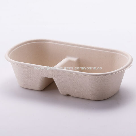 Buy Wholesale China 1000ml 2 Compartments Biodegradable Food Packaging ...