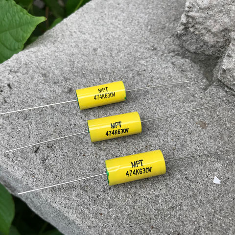 Axial film capacitor from 0.01uF to 25uF with 250/400/630 and 850V DC ...