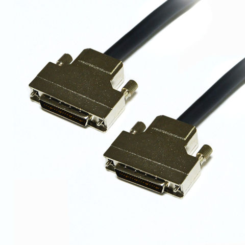 SCSI II Cable 40pin computer data Cable Assembly Metal Shell and ...