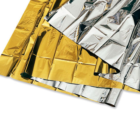 China Gold Silver Emergency Thermal Blanket Heat Reflective Survival ...