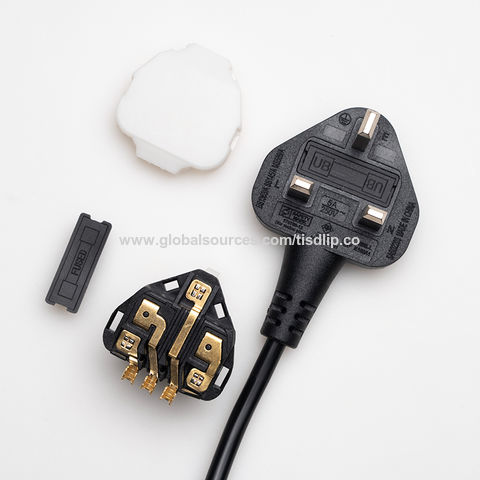 Buy Wholesale China Brass Uk Pin Power Plug Uk Pin Plug Insert Bridge ...