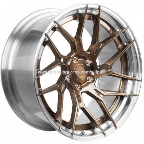 China Customized 2 piece super deep concave brushed bronze polished lip ...