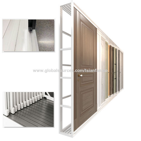 Door Display Rack Sliding Wood Door Stand Push Pull Out Type Sliding ...