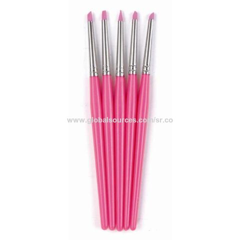 5 Or 4 Piece Silicone Paint Brush Set Color Shapers, For Resin Painting ...