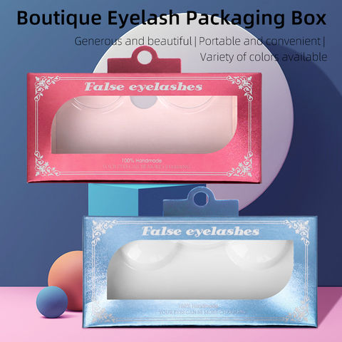 Buy Wholesale China Custom Luxury Gold Glitter Clear Eyelash Box ...