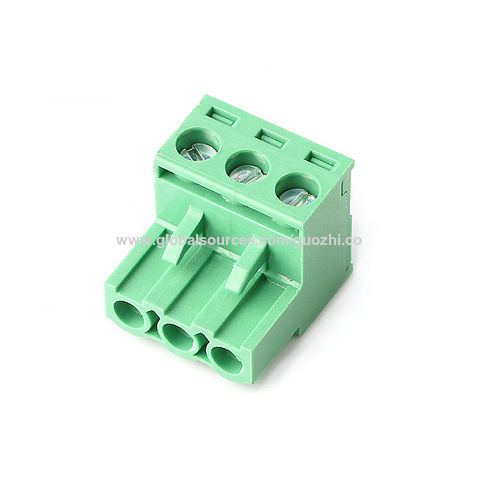 China Terminal block 3P 5.08 plug-in terminal block 5.08mm pluggable ...