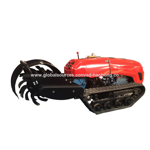 Factory outlet crawler farm trencher diesel ditching remote control ...
