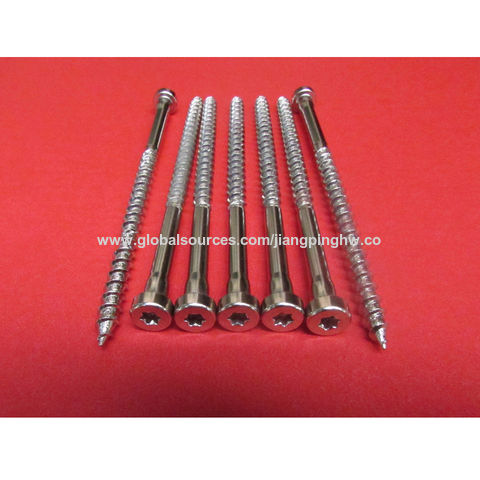 Factory direct supply carbon steel yellow zinc Iron plate teeth screw ...