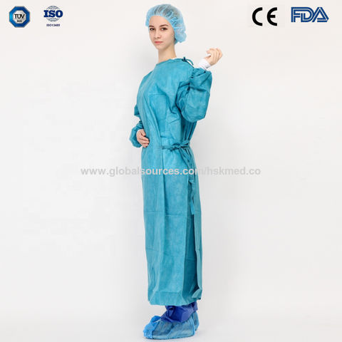 China Disposable surgical cloth operating lab coat protect wear ...