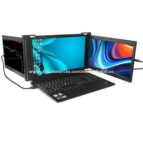 China 13.3 inch Portable Dual Monitor 1080P IPS full HD Triple Screen ...