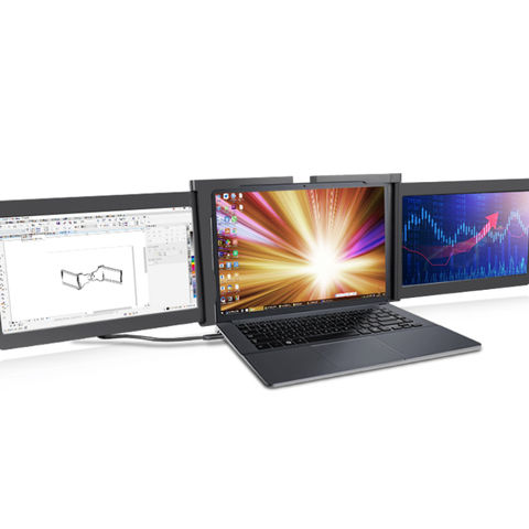 China Factory Wholesale 12 inch ips portable one cable trio screen on ...