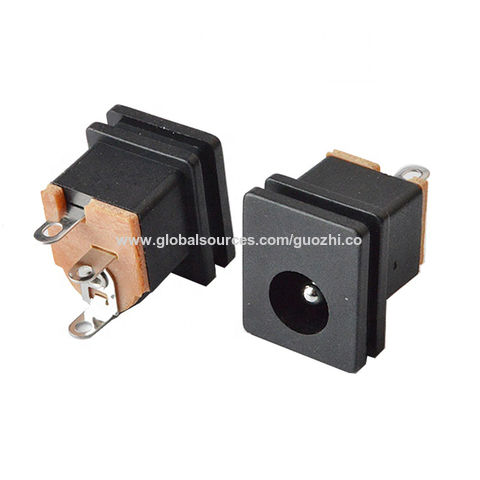 DC Power DC female socket square panel mounting power socket 5.5*2.1mm ...