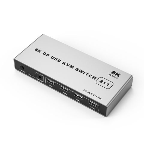 HDMI Video Capture 8K DP USB KVM switch 2x1 8K ultra HD, USB hub ...