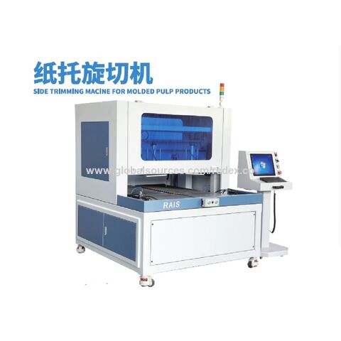 China Side trimming macine for molded pulp products Circular trimming ...